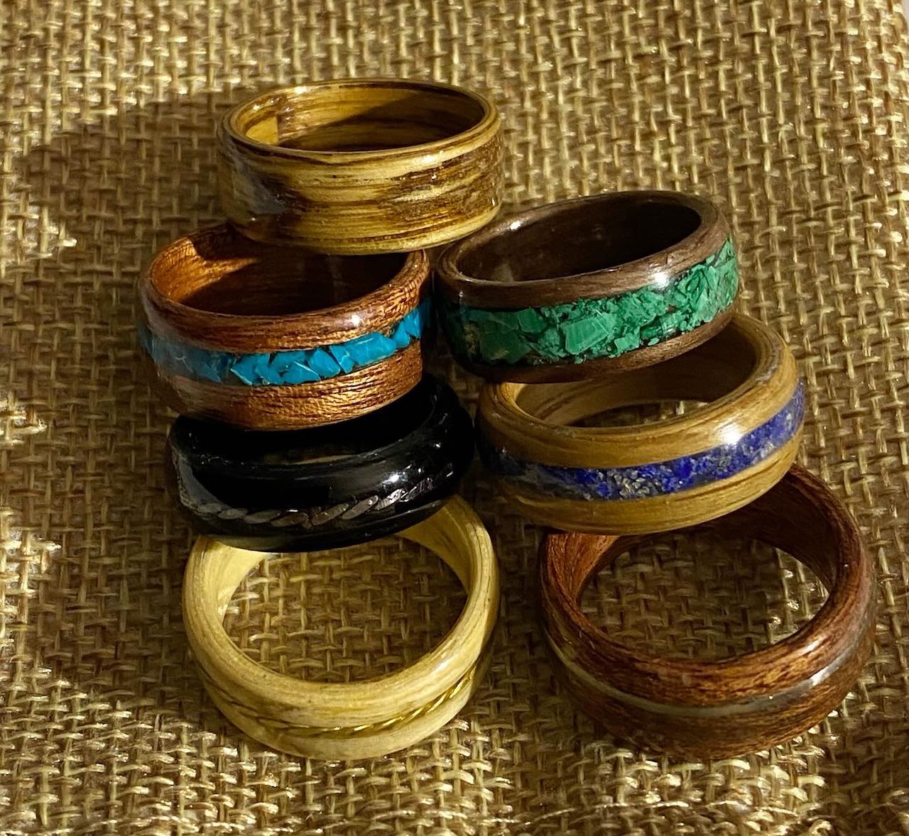 Wooden rings - Oak Tree Spirit